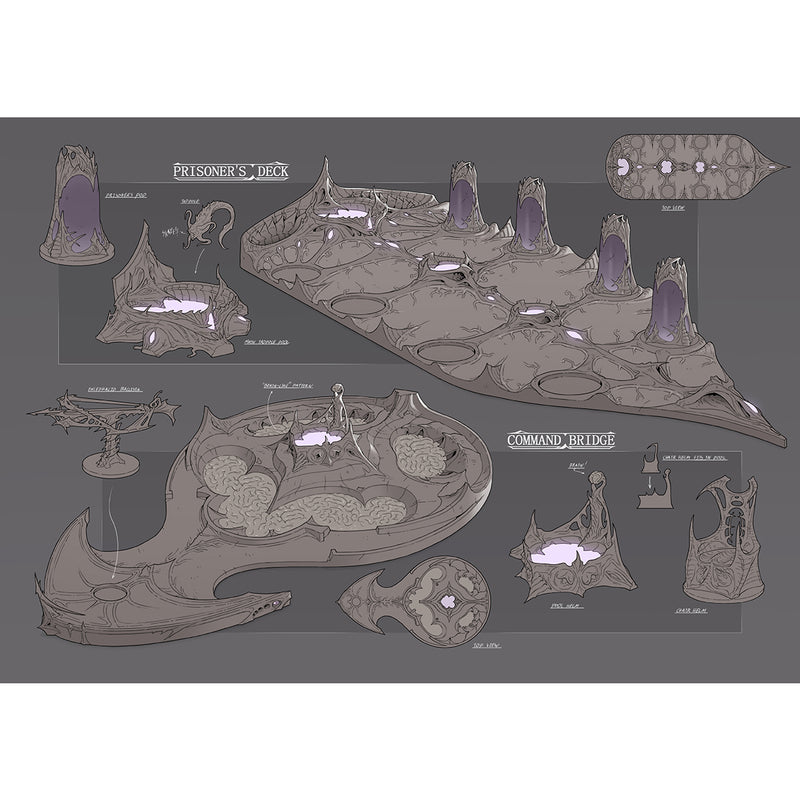 The Nautiloid Modular Ship, Terrain – Nerd Castle