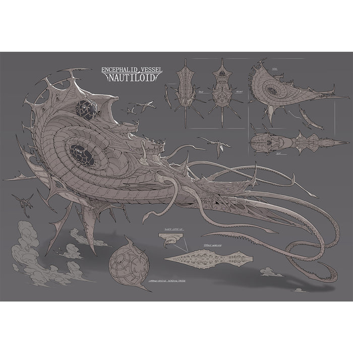 The Nautiloid Modular Ship, Terrain – Nerd Castle